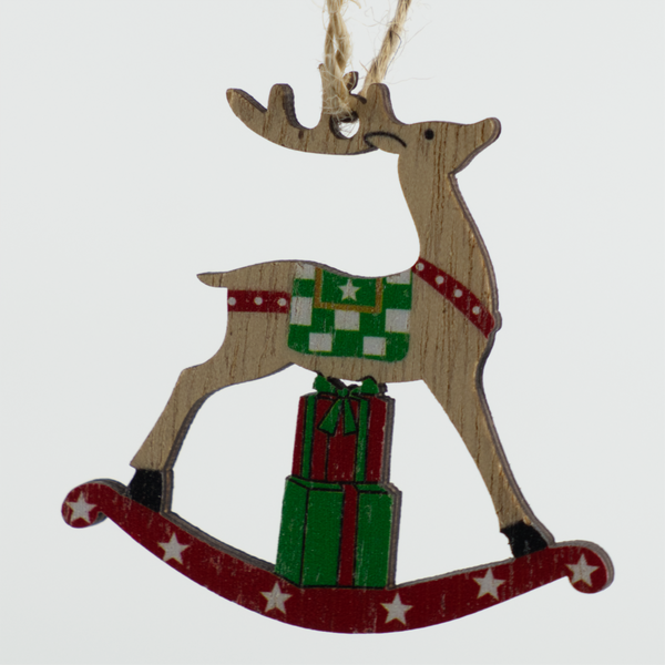 Hanging Rocking Reindeer Decorations | Scriptum Fine Stationery ...